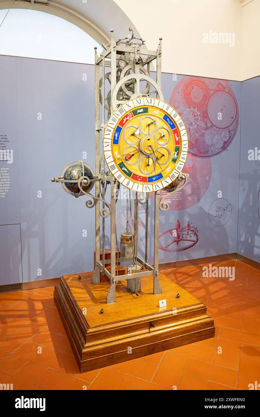 Working replica of a planetary clock in the museum ¨Museo Galileo¨ in ...