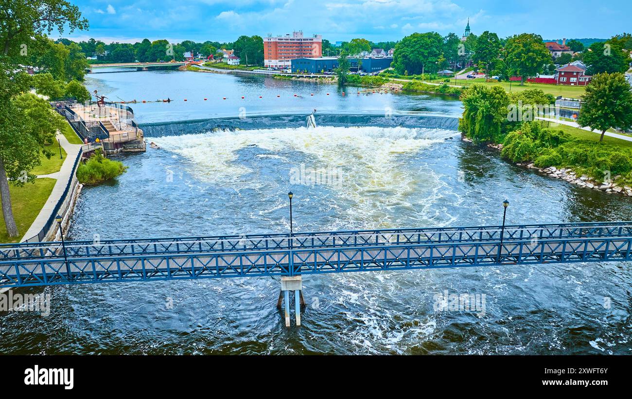 Aerial view dam in early hi-res stock photography and images - Alamy