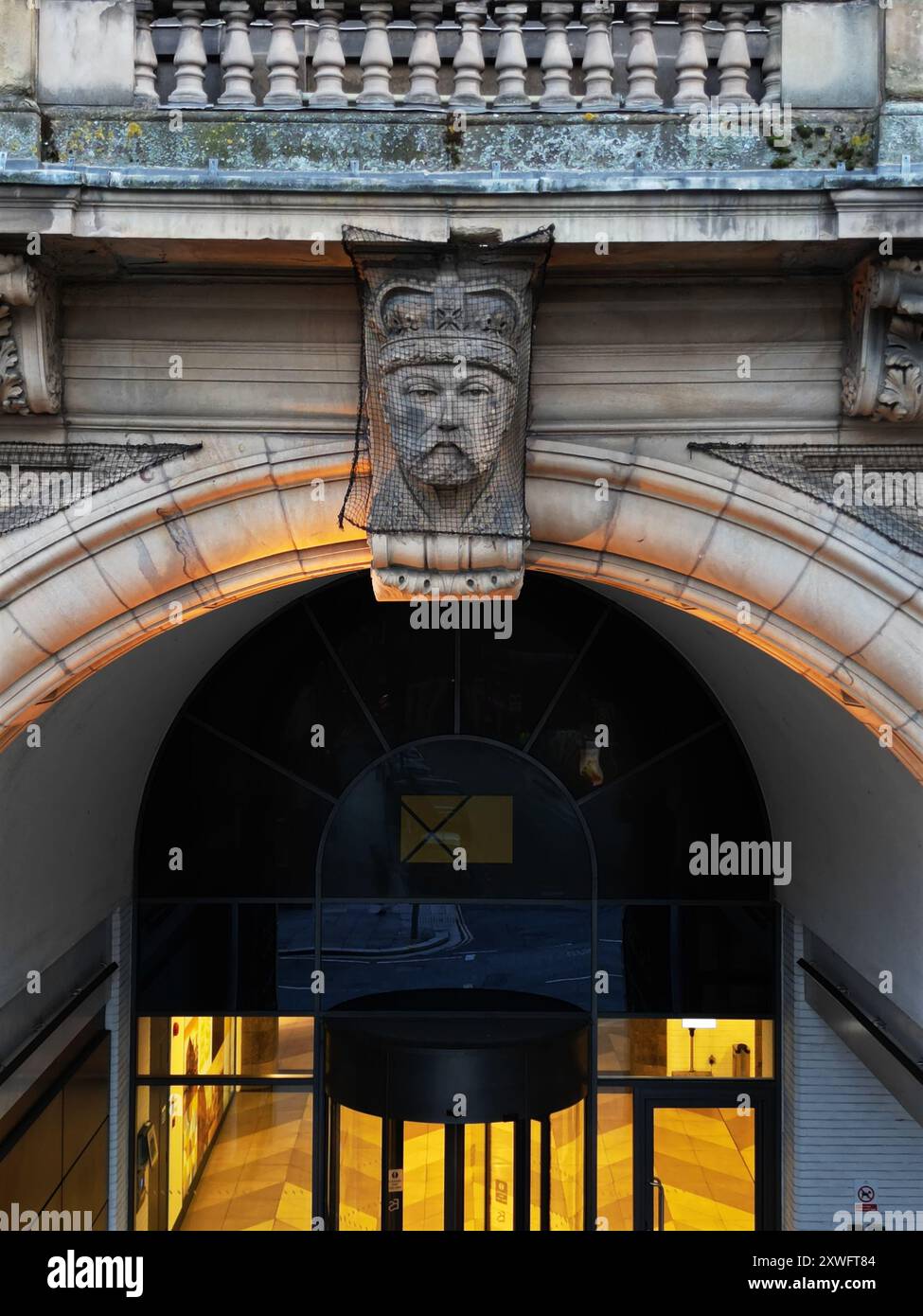 Elevated eye level view of the old Exchange Station on Tithebarn Street ...