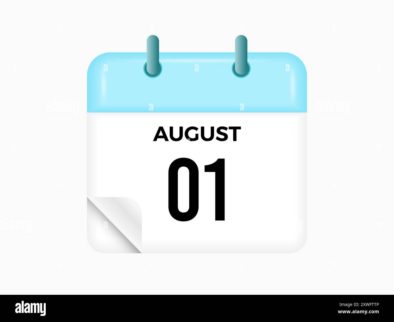 August 1 calendar hi-res stock photography and images - Alamy