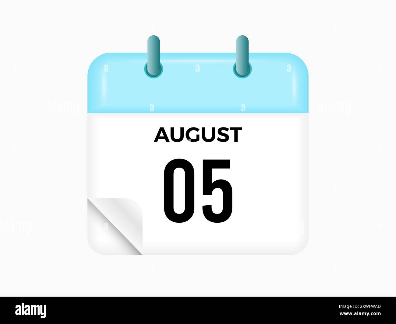 April 5 - calendar and Time planner. Daily Calendar Icon reminder ...