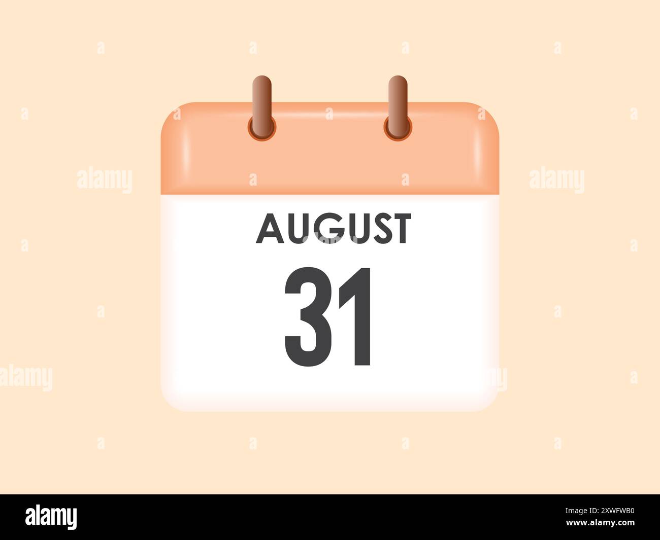 31 august calendar icon hi-res stock photography and images - Alamy