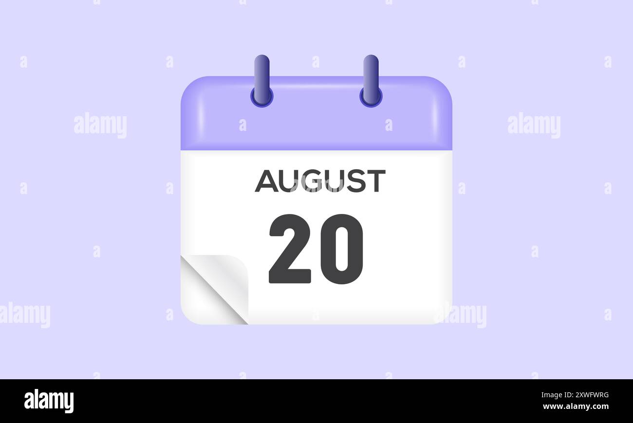 20 day august Stock Vector Images - Alamy