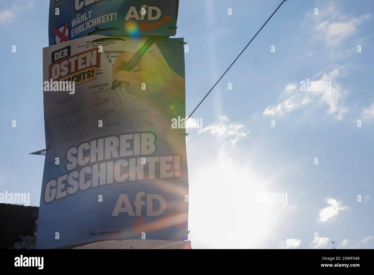 Wahlplakate Landtagswahl 2024 19082024 - Ein Wahlplakat der ...