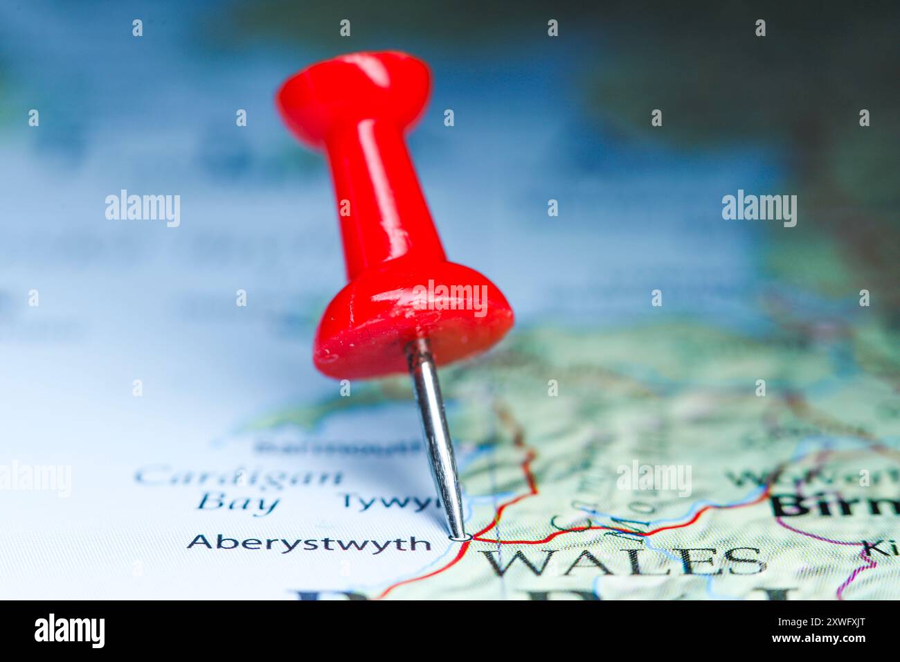 Aberystwyth map hi-res stock photography and images - Alamy