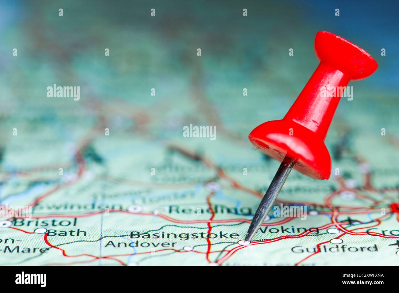 Basingstoke map hi-res stock photography and images - Alamy