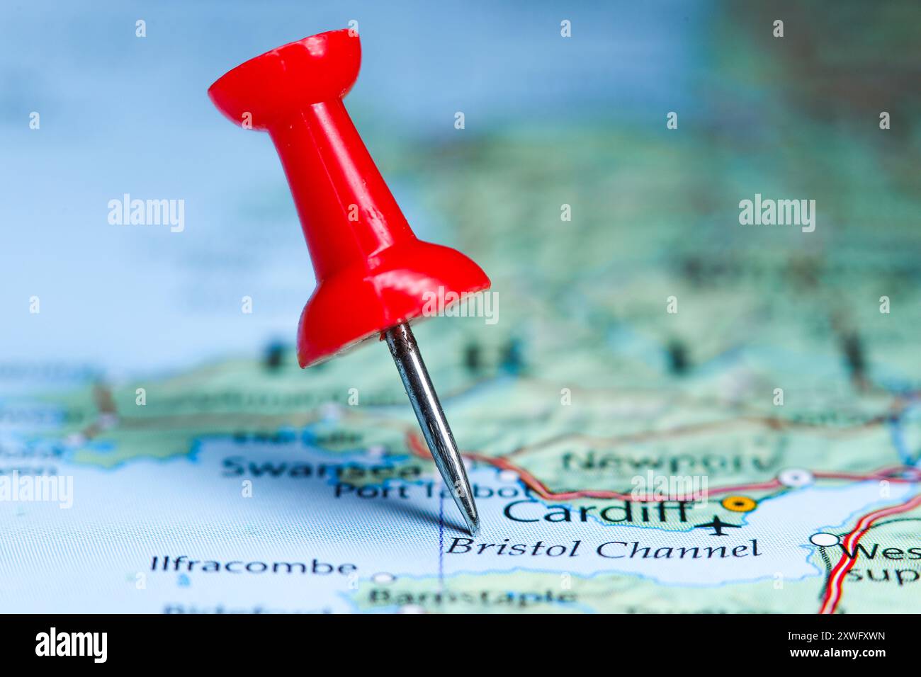 Bristol channel map hi-res stock photography and images - Alamy