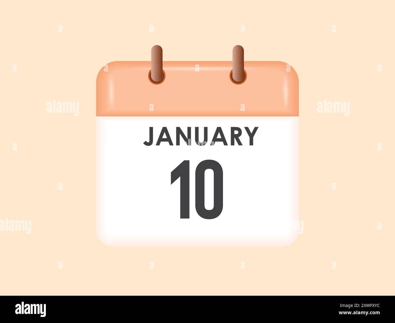 Date of 10 january calendar Stock Vector Images - Alamy