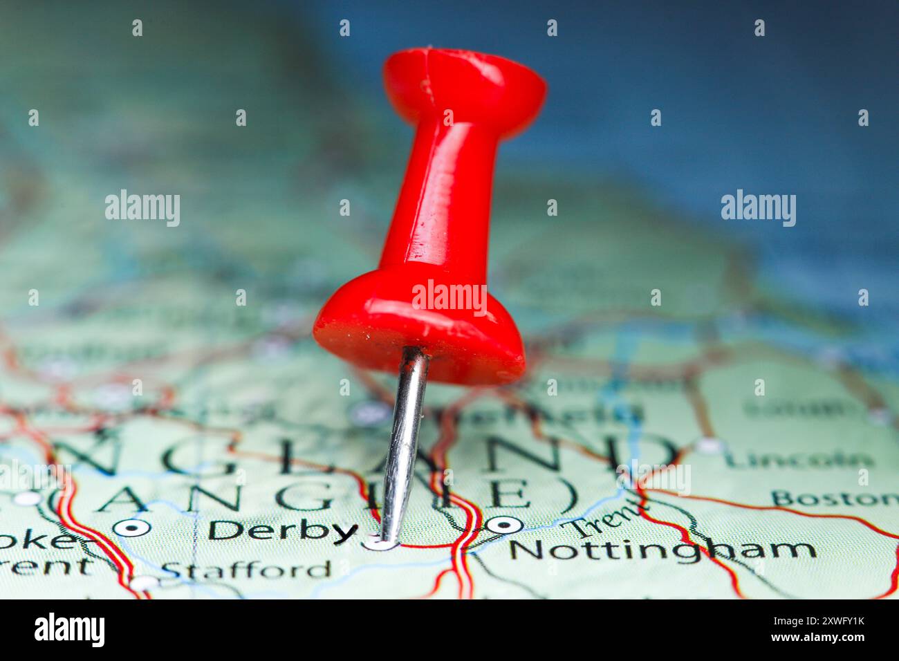 Derby england map hi-res stock photography and images - Alamy