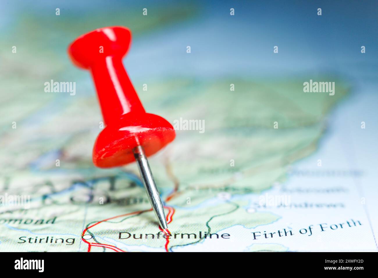 Map of dunfermline hi-res stock photography and images - Alamy