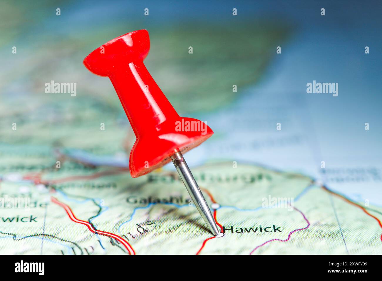 Hawick map hi-res stock photography and images - Alamy