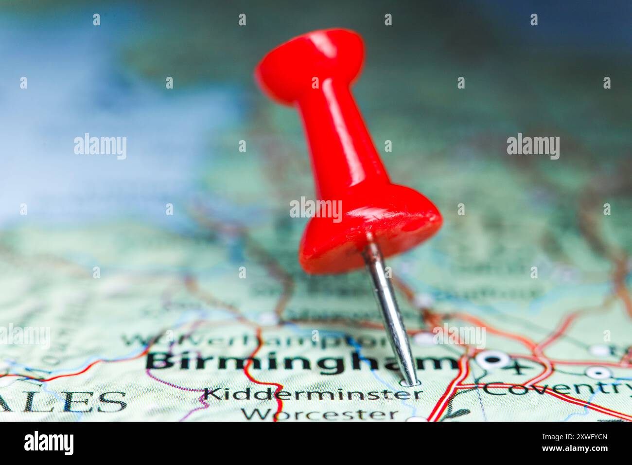Kidderminster map hi-res stock photography and images - Alamy