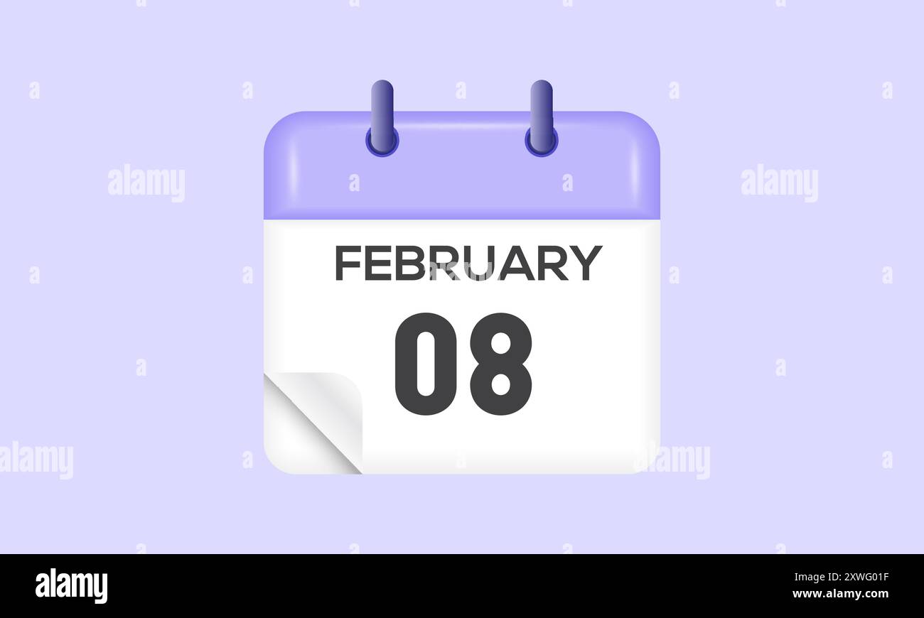 8 february Stock Vector Images - Alamy