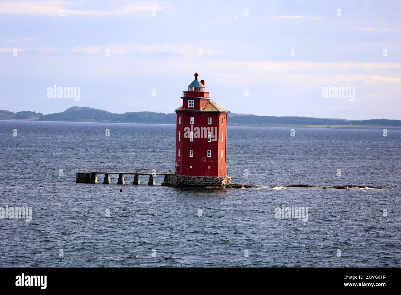 The most famous lighthouse in Norway is Kjeungskjaer lighthouse Stock ...