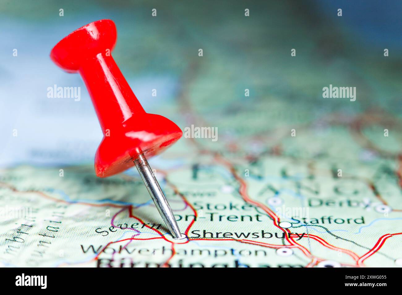 Map of shrewsbury hi-res stock photography and images - Alamy