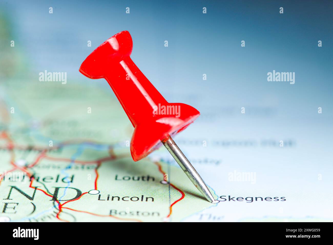 Skegness map hi-res stock photography and images - Alamy