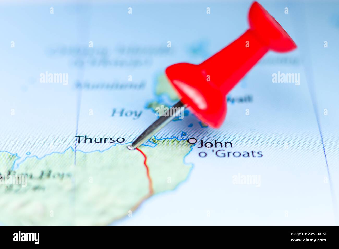 Map of thurso hi-res stock photography and images - Alamy