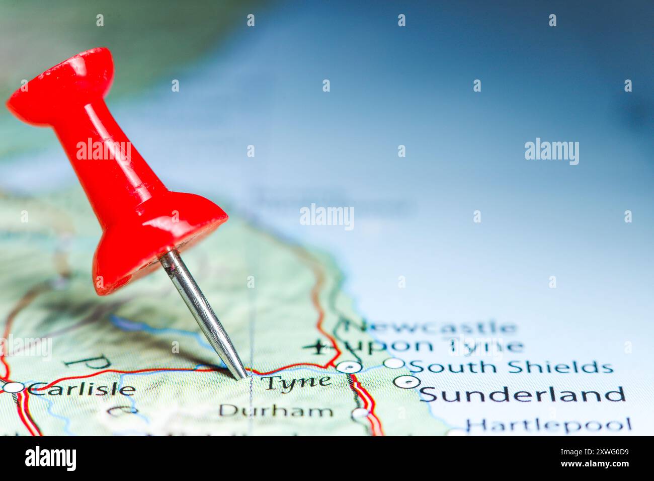 River tyne map hi-res stock photography and images - Alamy