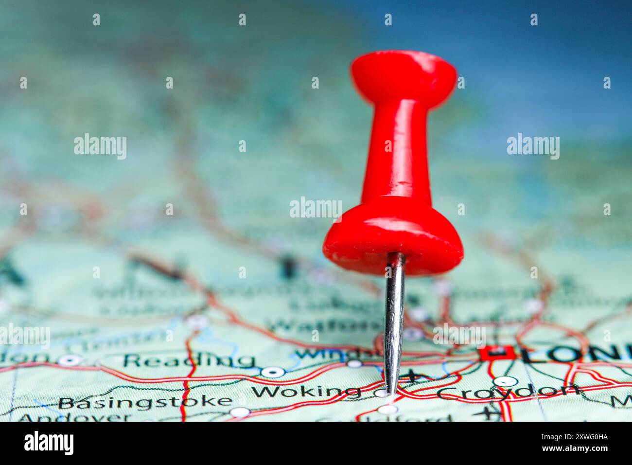 Map of woking hi-res stock photography and images - Alamy