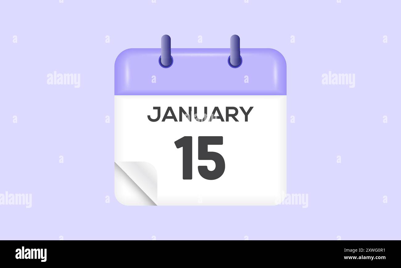 15 january icon hi-res stock photography and images - Alamy