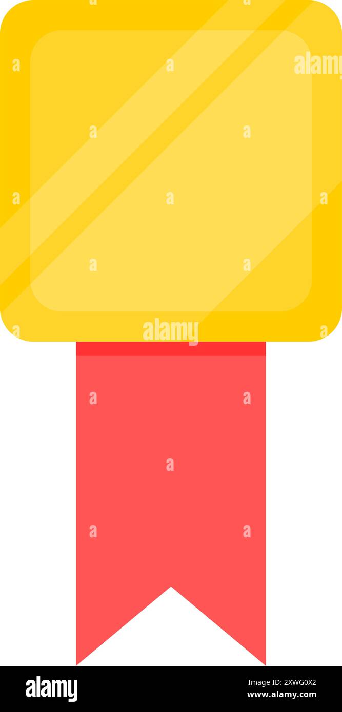Gold medal. Square gold medal Stock Vector Image & Art - Alamy