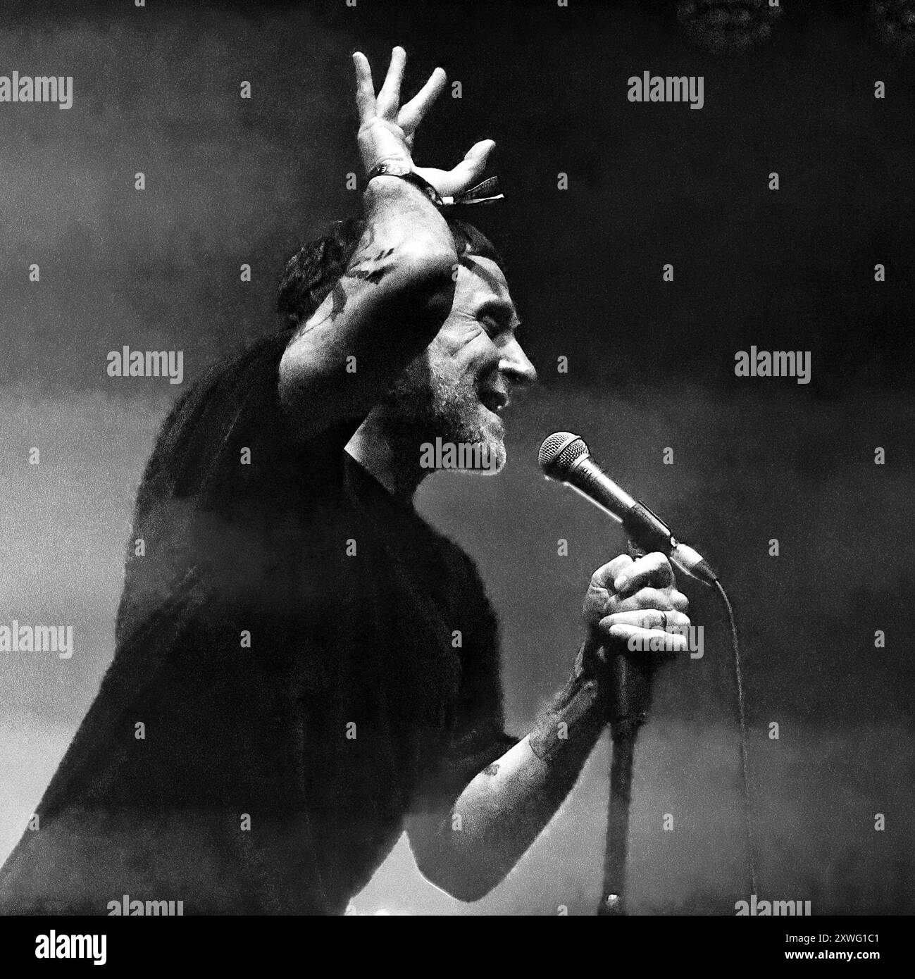 Green man festival wales Black and White Stock Photos & Images - Alamy