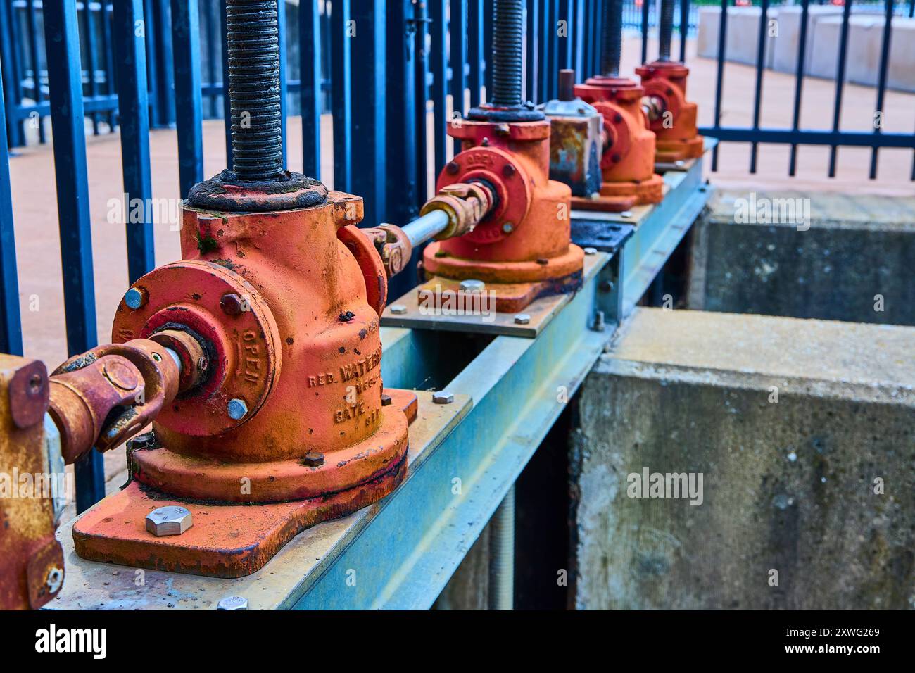 Valve in concrete well hi-res stock photography and images - Alamy