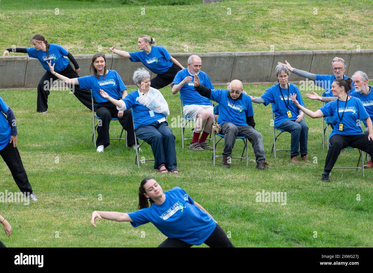 Edinburgh, 19th August, 2024. Scottish Ballet presented a specially commissioned dance piece ...
