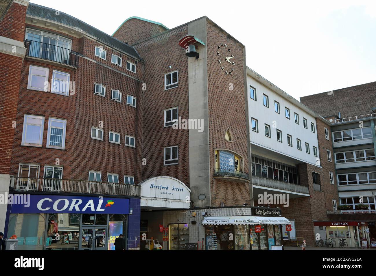 Lady Godiva Clock on Broadgate House in Coventry Stock Photo - Alamy