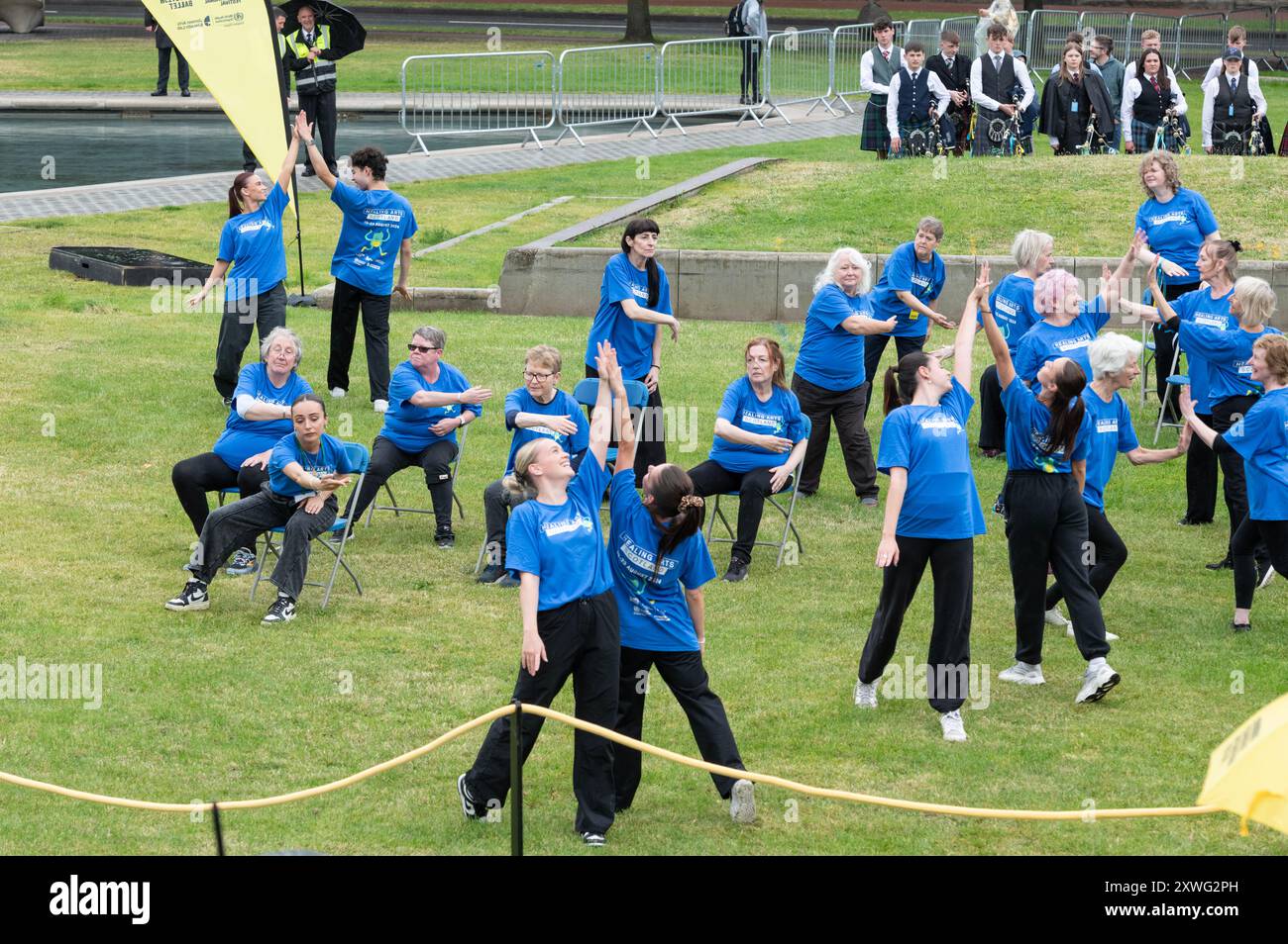 Edinburgh, 19th August, 2024. Scottish Ballet presented a specially commissioned dance piece ...