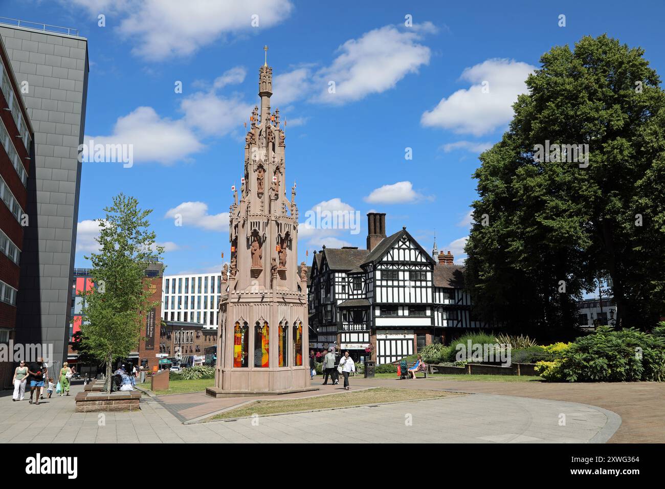 Coventry Cross in the city centre of Coventry Stock Photo - Alamy
