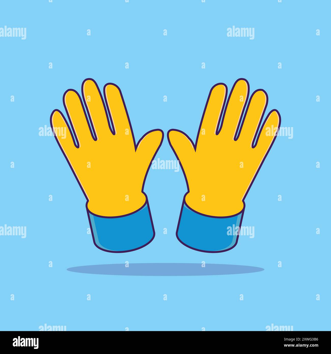Black gloves cut out hi-res stock photography and images - Alamy