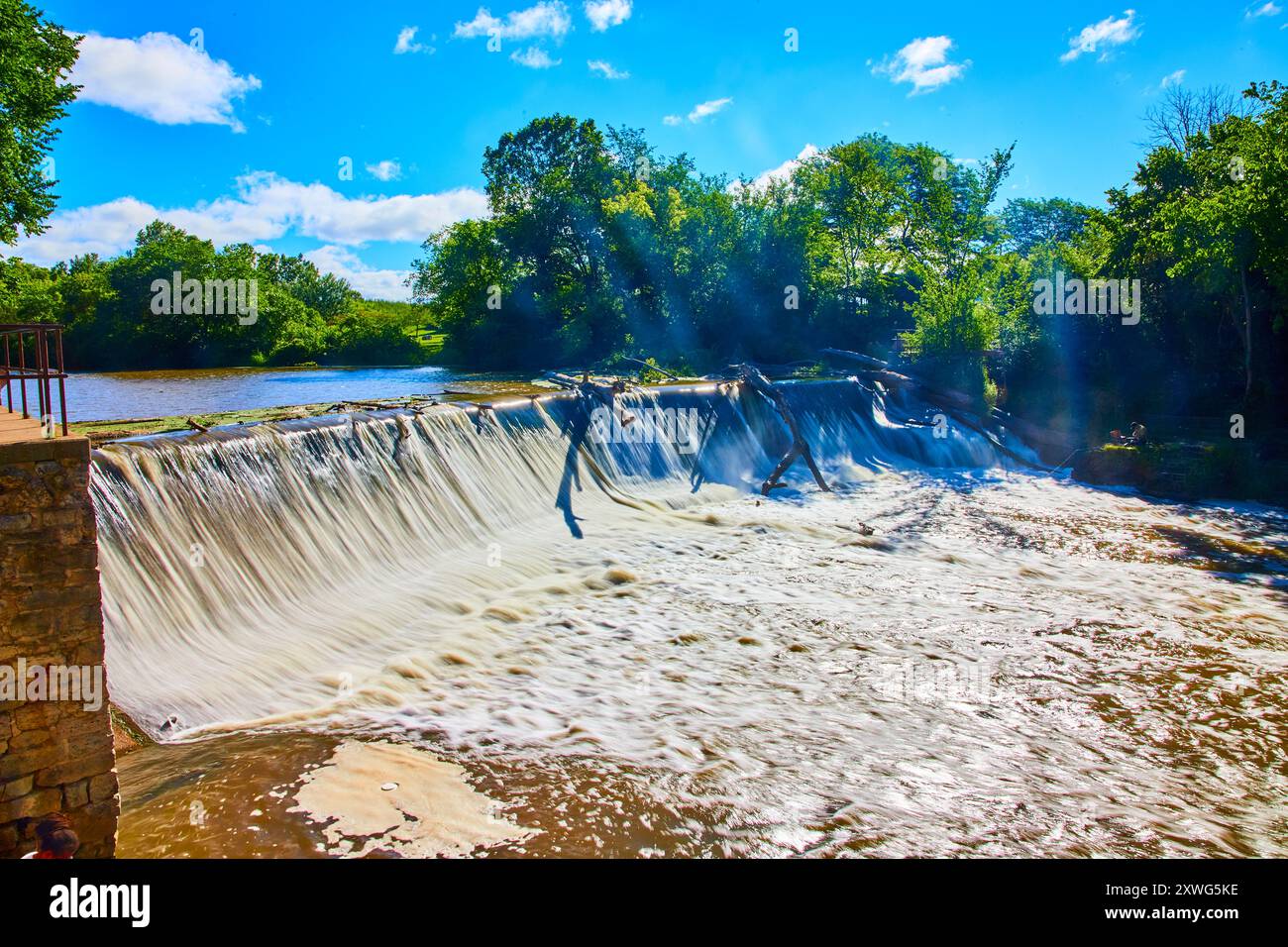 Waterfall made natural stone greenery hi-res stock photography and ...