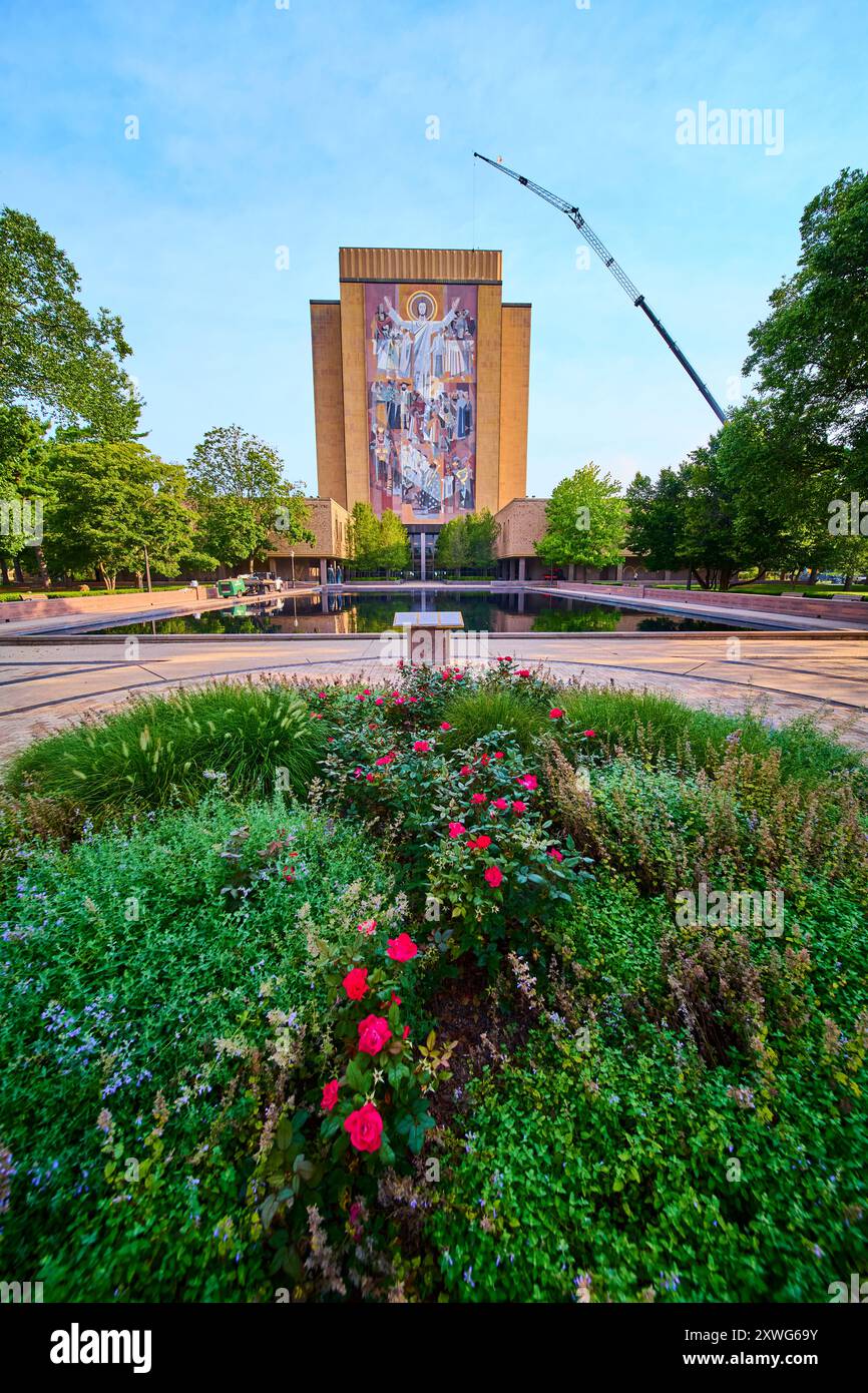Word of Life Mural with Lush Garden Low Perspective Stock Photo - Alamy