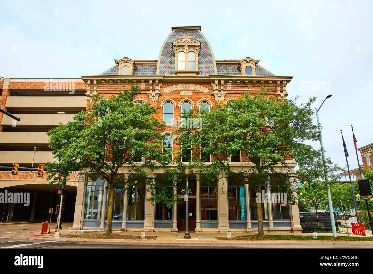 Historic Red-Brick Building with Ornate Architecture in Downtown ...