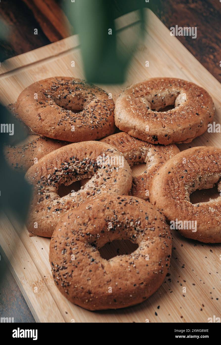Fresh bagels sesame seed hi-res stock photography and images - Alamy