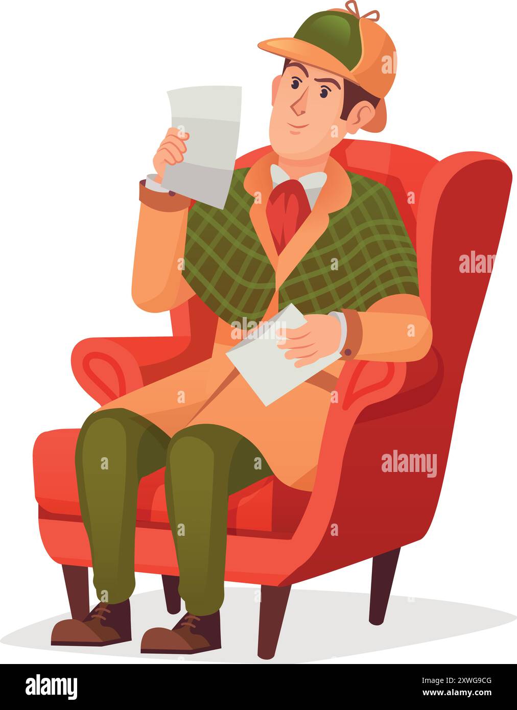 Outdoor detective character Stock Vector Images - Alamy