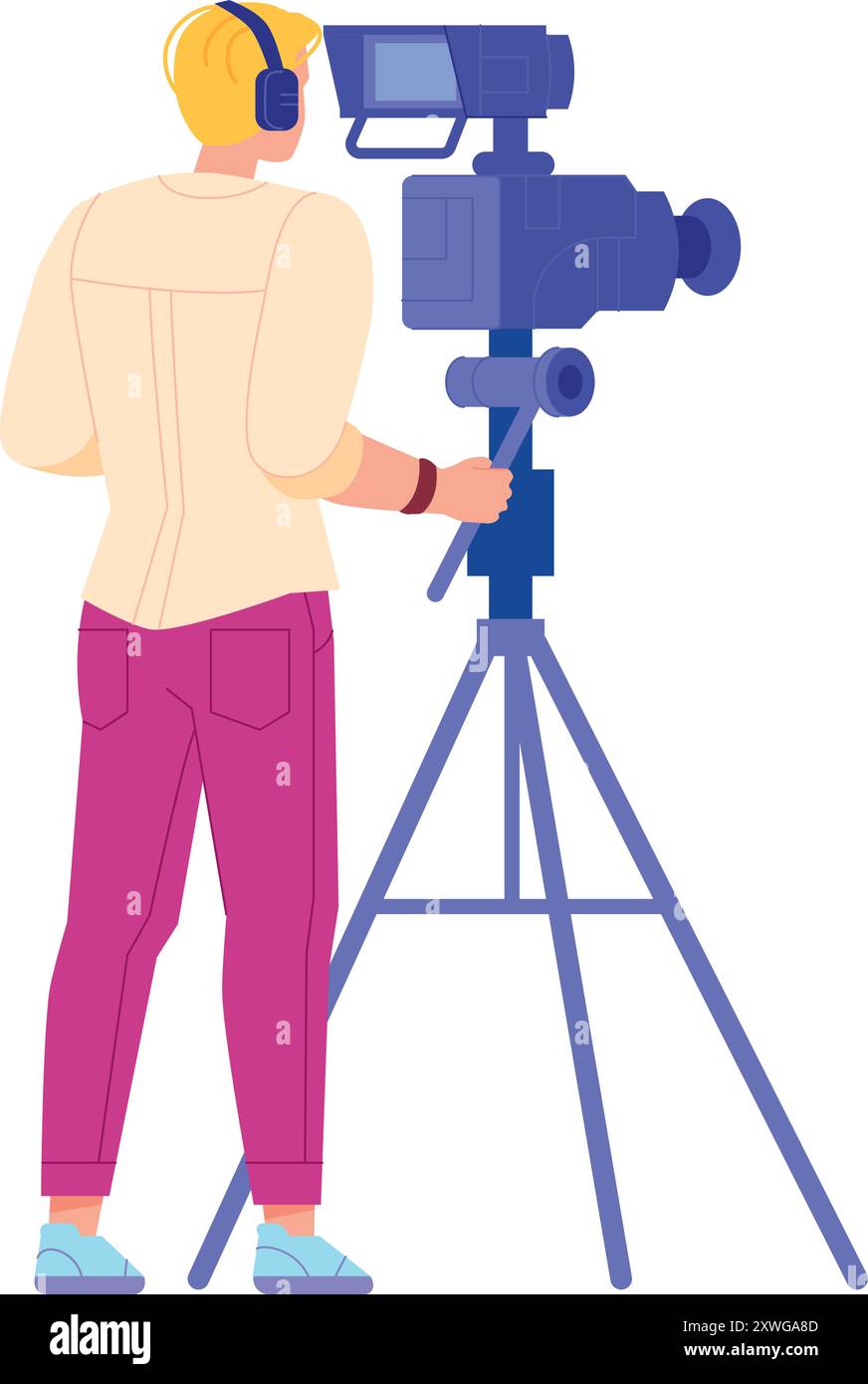 Cinematographer camera Cut Out Stock Images & Pictures - Alamy
