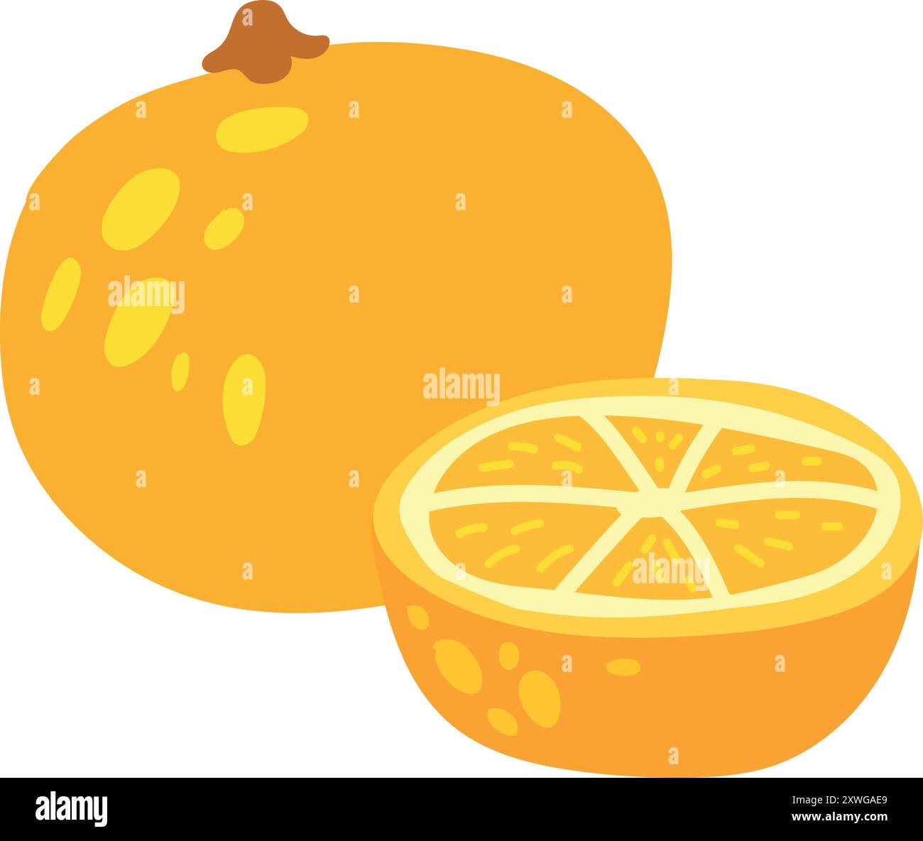 Orange color icon. Fresh citrus fruit symbol isolated on white ...