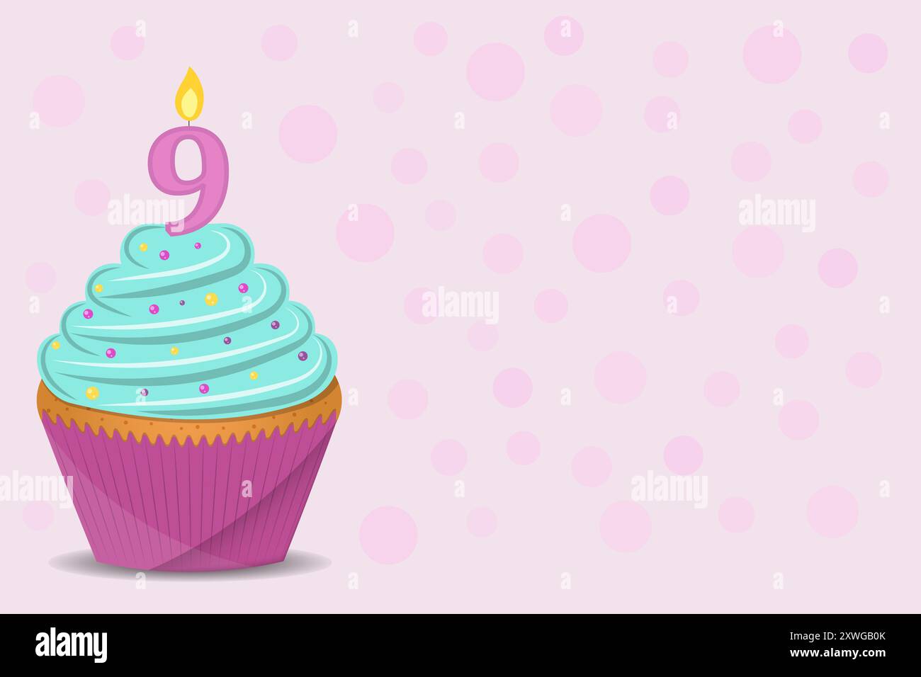 Number 9 birthday girl hi-res stock photography and images - Alamy