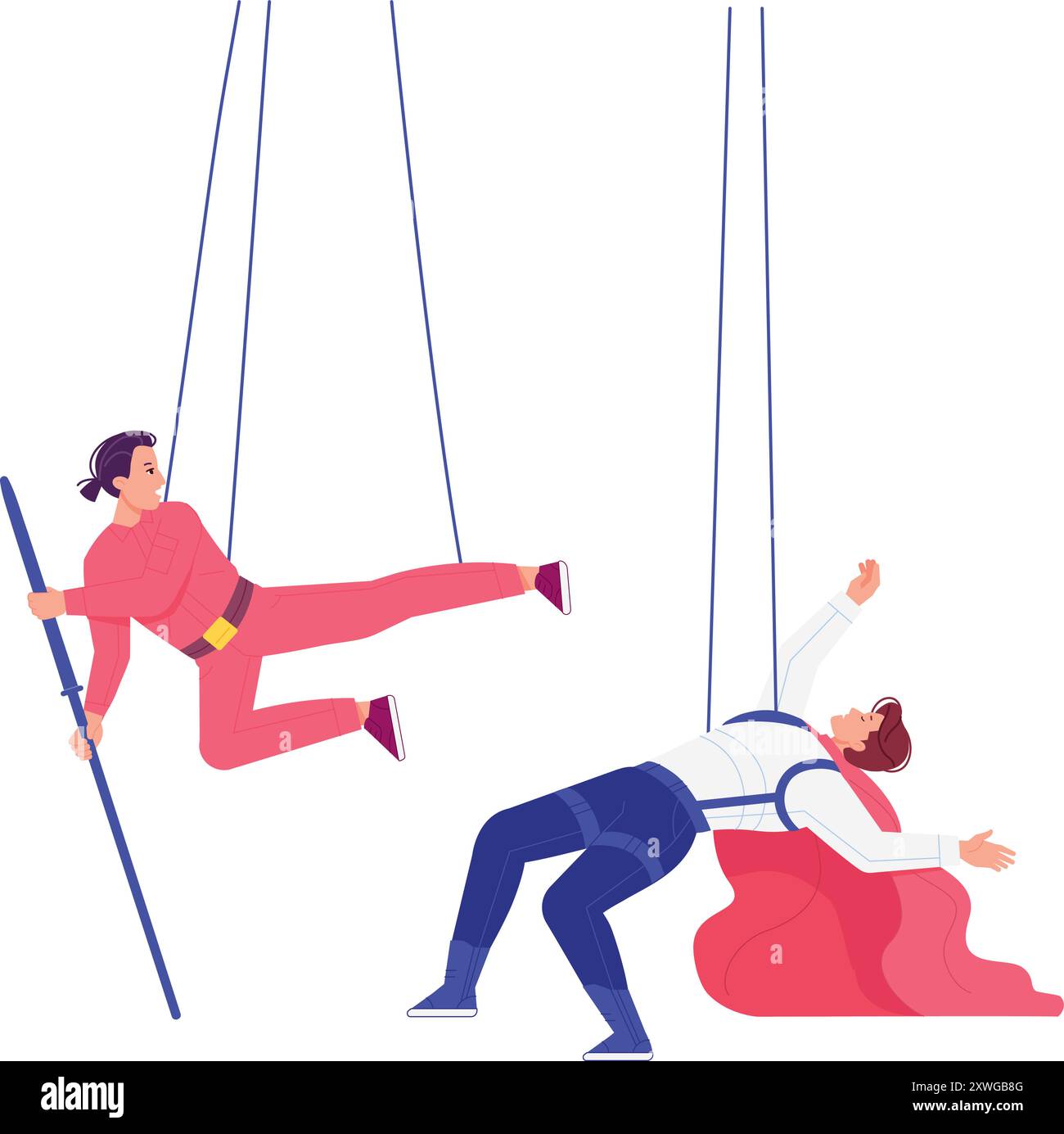 Actors fighting on stage Stock Vector Images - Alamy