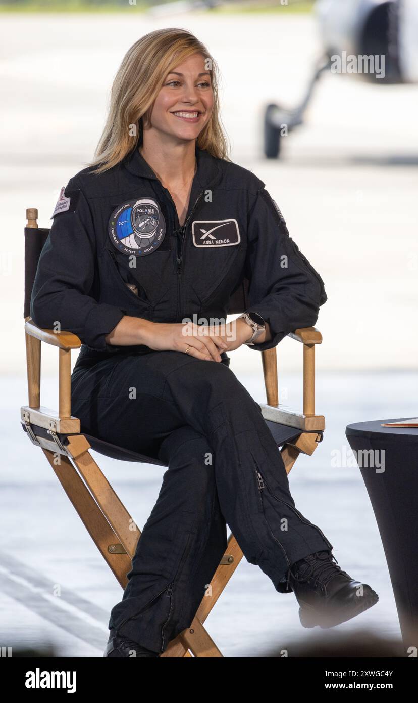 Kennedy Space Center, USA. 19th Aug, 2024. Jet flyover and briefing ...