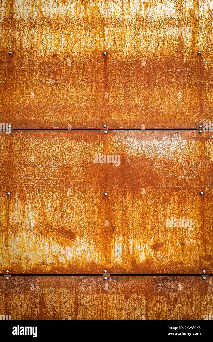 Rusty metal plates, design element and background for text Stock Photo ...