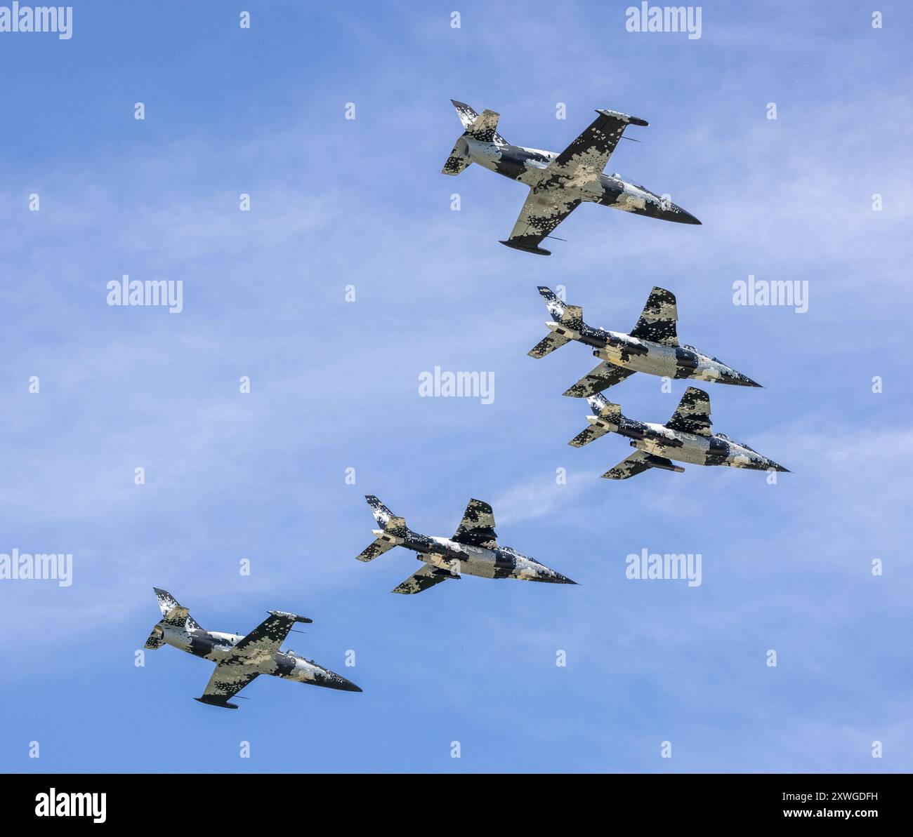 Kennedy Space Center, USA. 19th Aug, 2024. Jet flyover and briefing ...