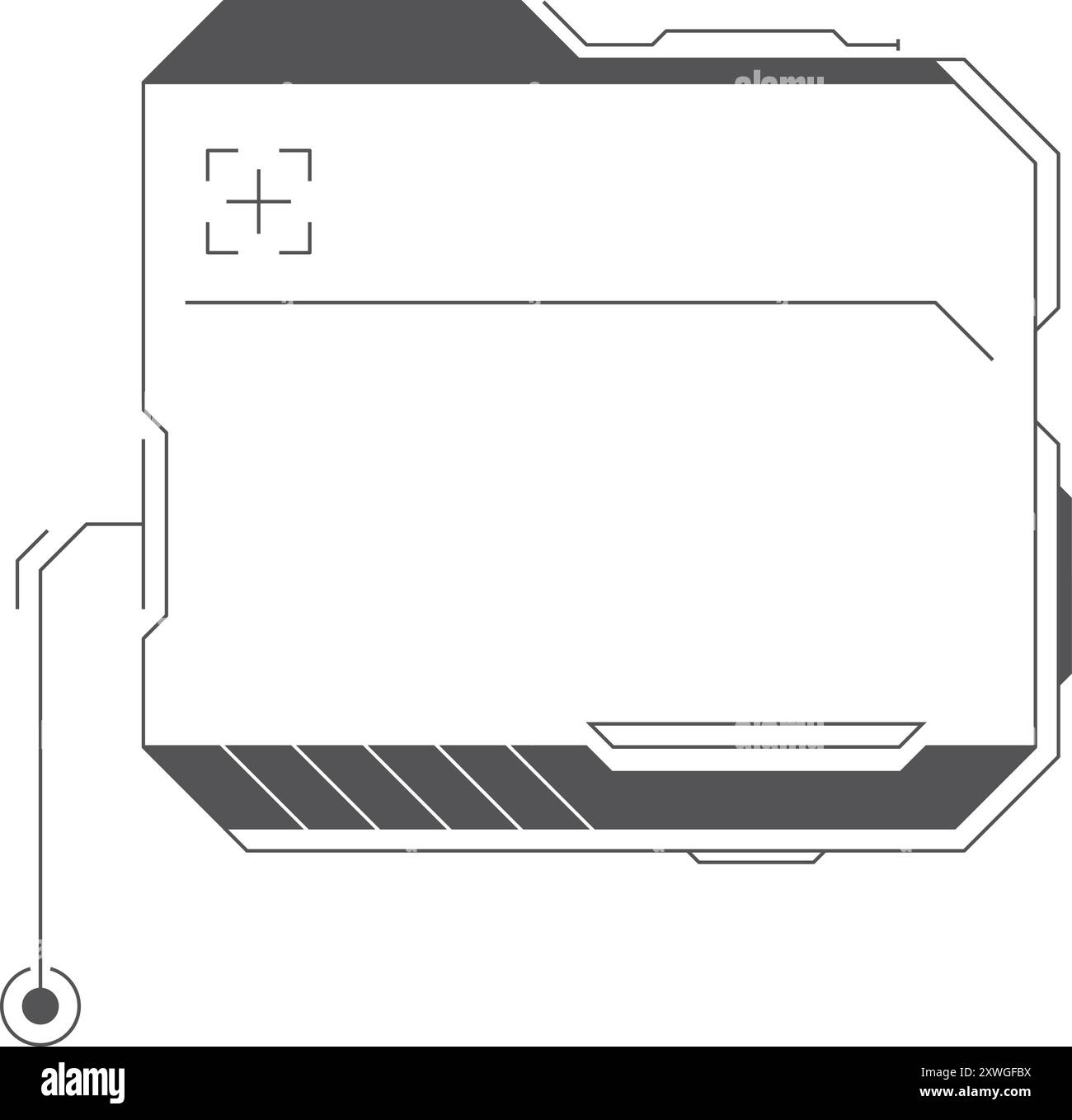 Modern callout hud element digital hi-res stock photography and images ...
