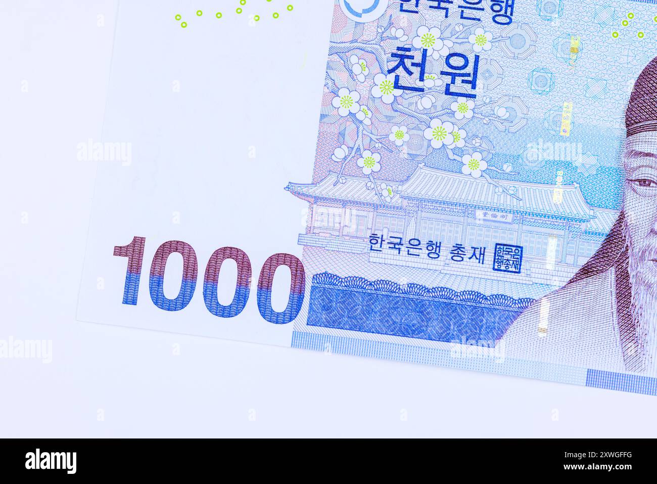 1000 won banknotes hi-res stock photography and images - Alamy