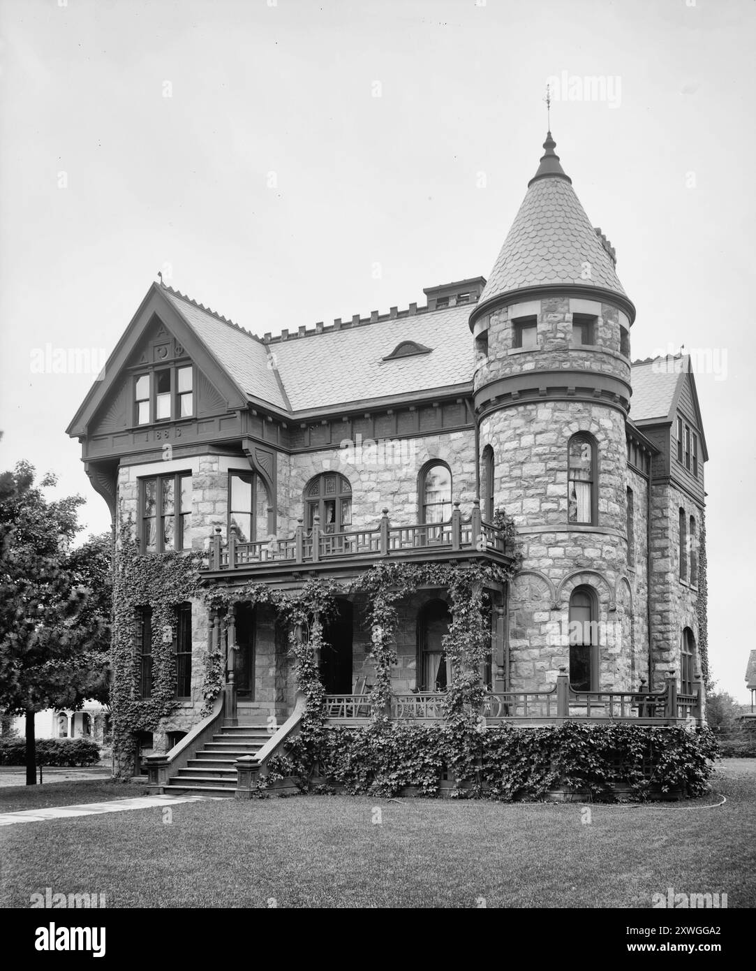 Alpha Delta Phi House, Ann Arbor, Michigan, circa 1890 Stock Photo - Alamy