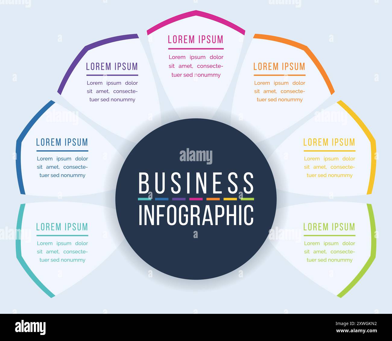 7 options infographic hi-res stock photography and images - Alamy
