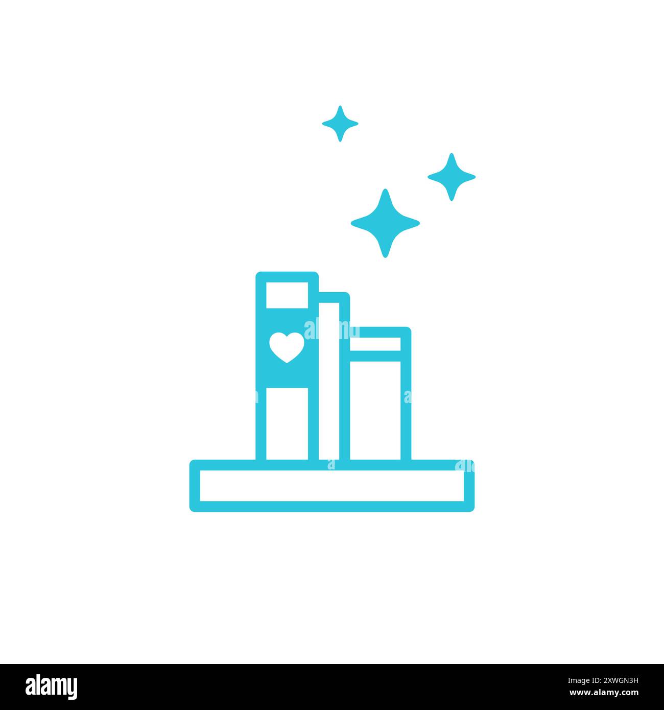 Fairytales Book shelf icon, Legends, Isolated on white background. From ...