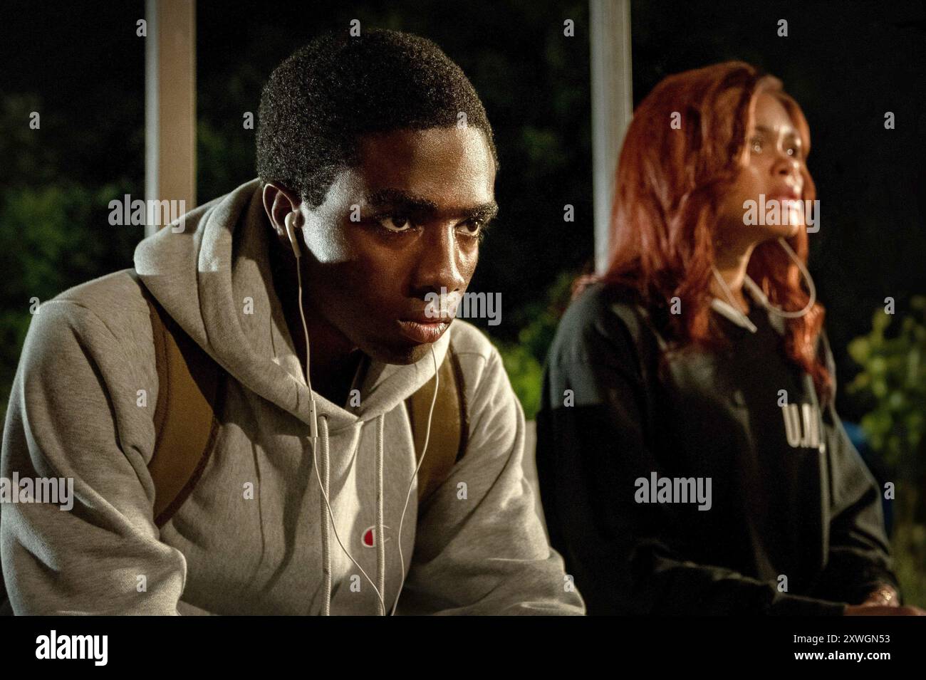 THE DELIVERANCE, from left: Caleb McLaughlin, Andra Day, 2024. ph ...